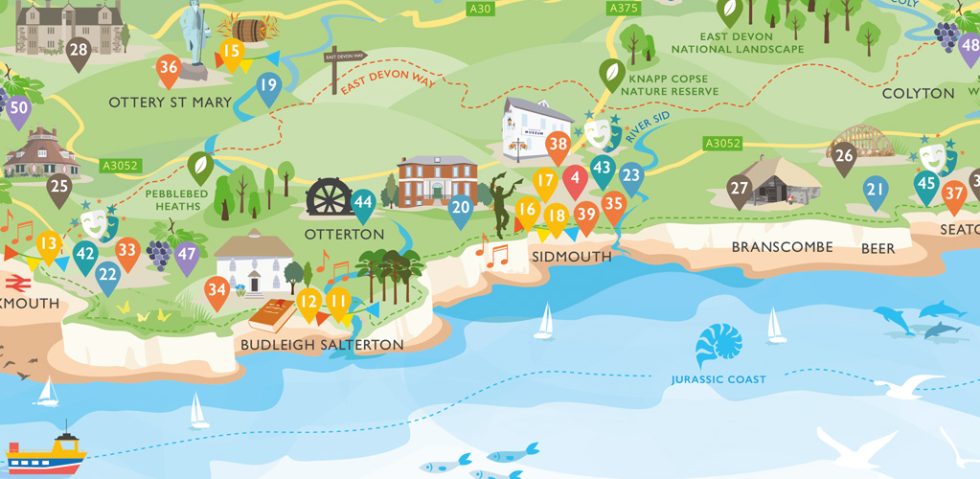 Design of Cultural Tourism Map & leaflet for East Devon District ...